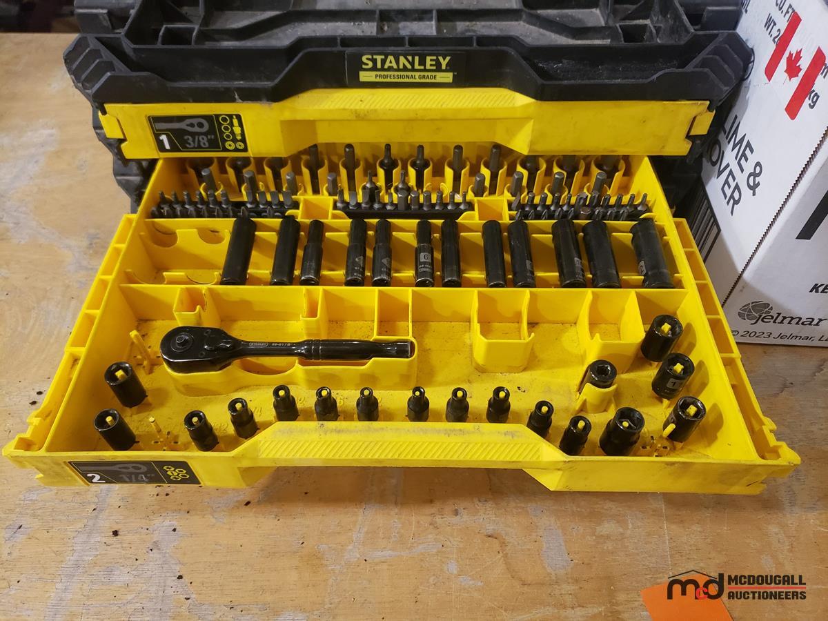 Stanley Toolbox w/ Contents, Box w/ Misc. Items & Align Keys