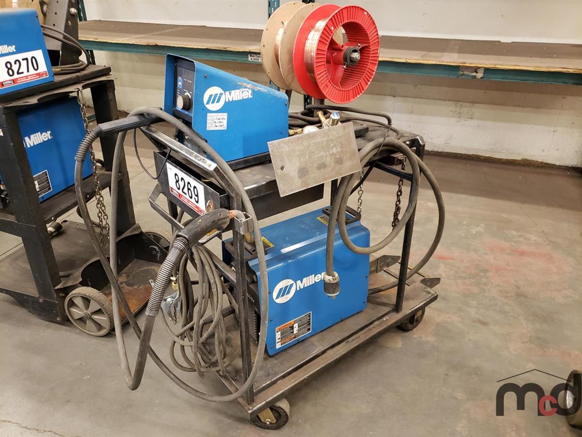 Miller XMT 350 CC/CV Welder w/ 70 Series Feeder & Cart