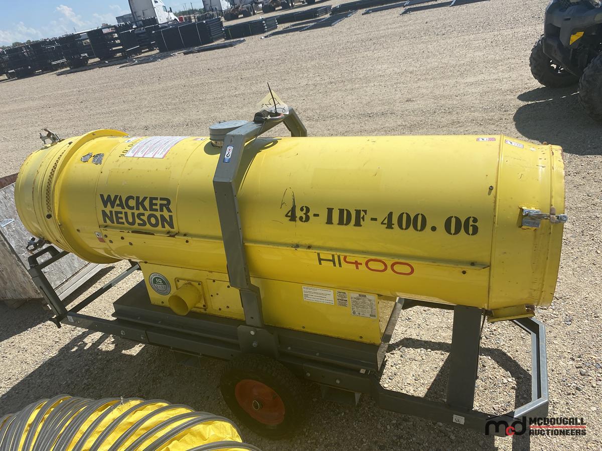 Wacker Neuson HI400 Indirect Fired Air Heater w/ Flexible Ductwork