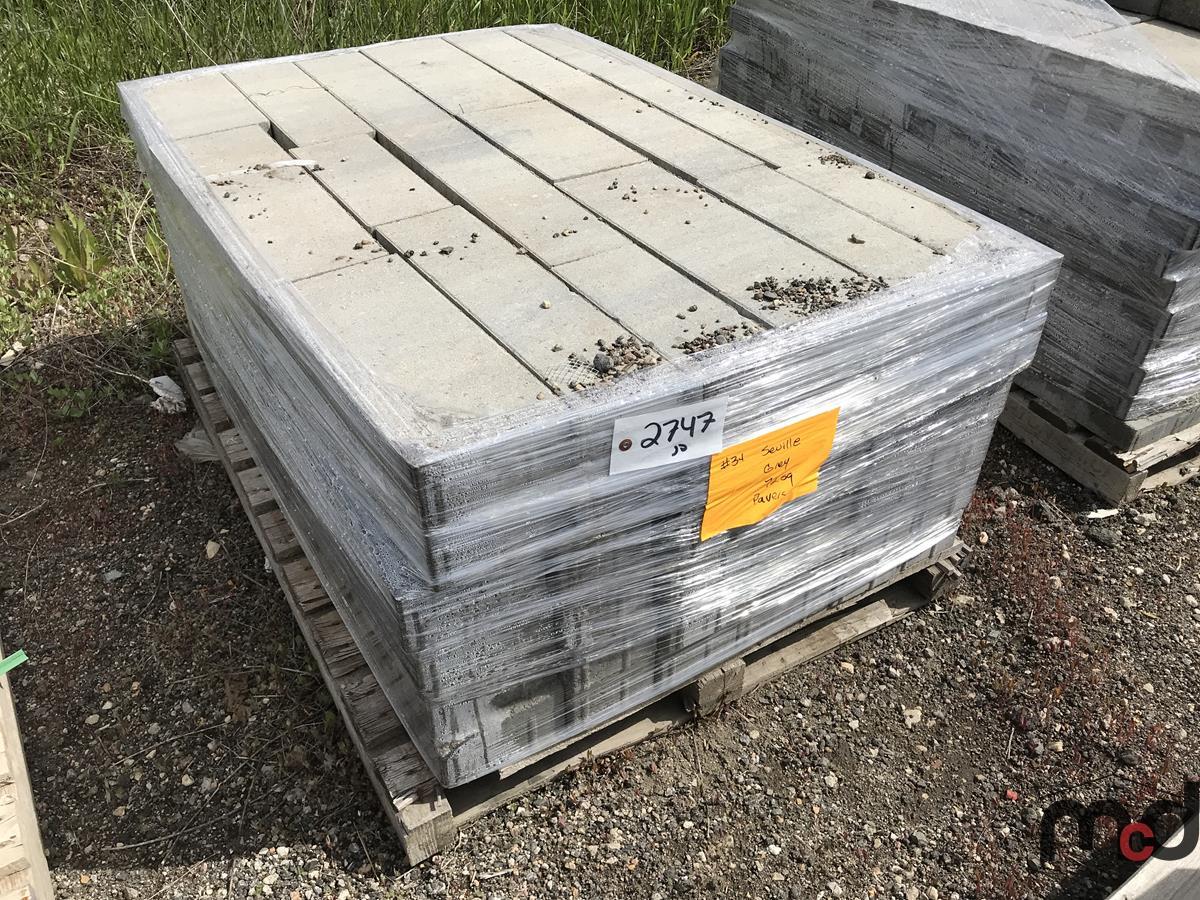 Pallet of Seville Grey Paver Bricks