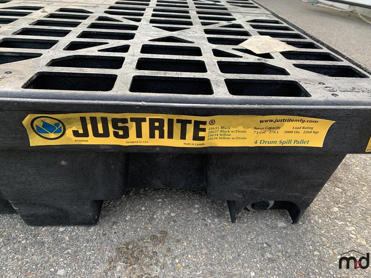 JustRite 4-Drum Spill Pallet w/ Drain