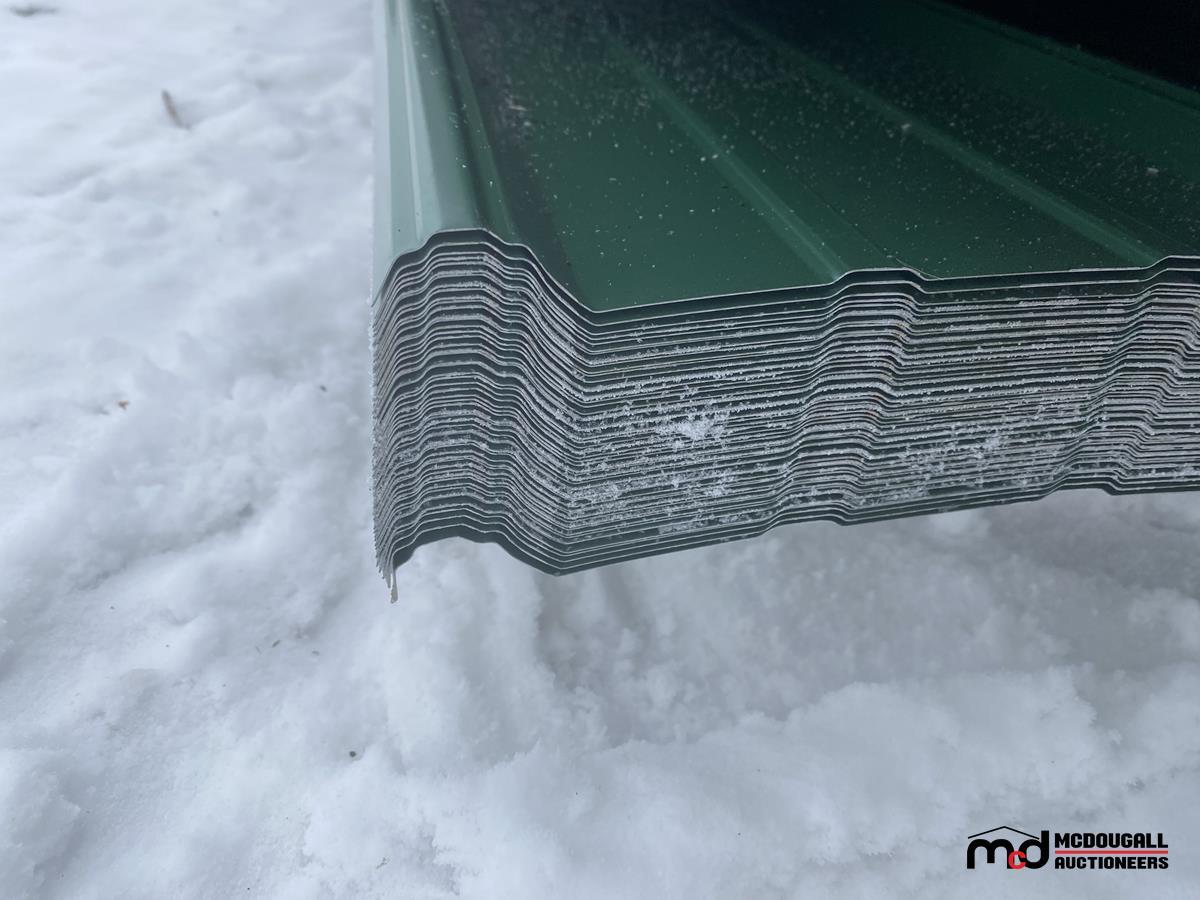 Melchers Green 29-Gauge Tuff Rib Sheet Metal Siding 22'