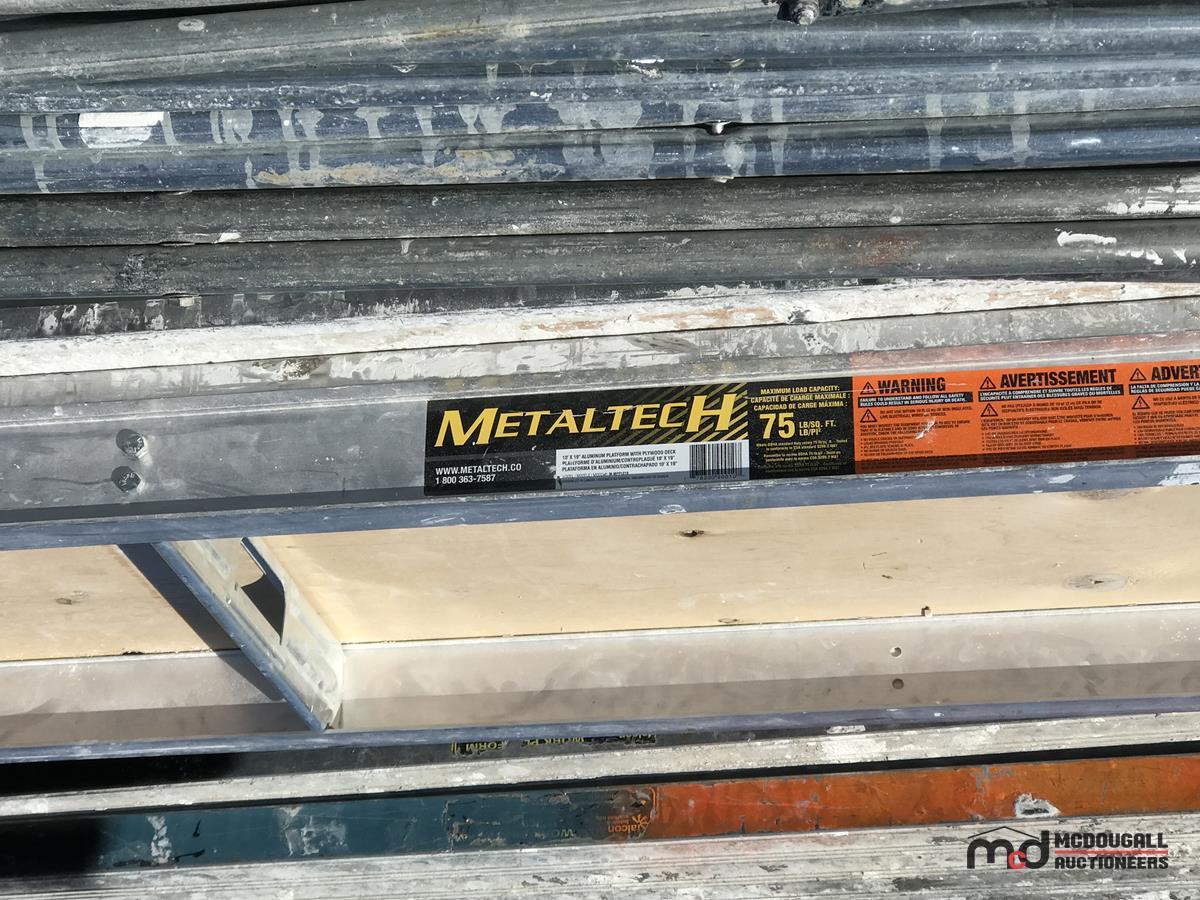 (10) Metaltech Scaffolding Platforms, Scaffolding Frames, Wheels and ...