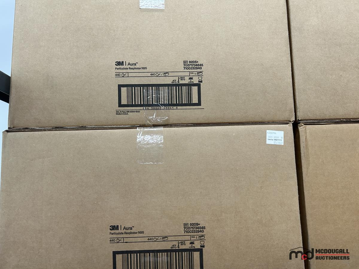 (8) Boxes of 3M Aura Particulate Respirators