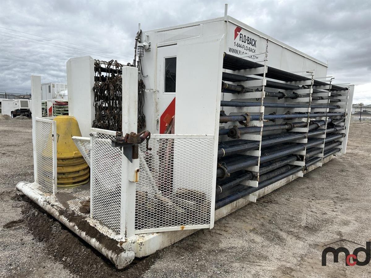 Flo-Back 10x24 Skid Mounted Pipe Shack