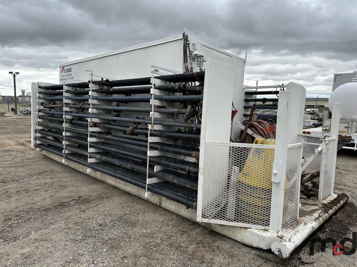 Flo-Back 10x24 Skid Mounted Pipe Shack
