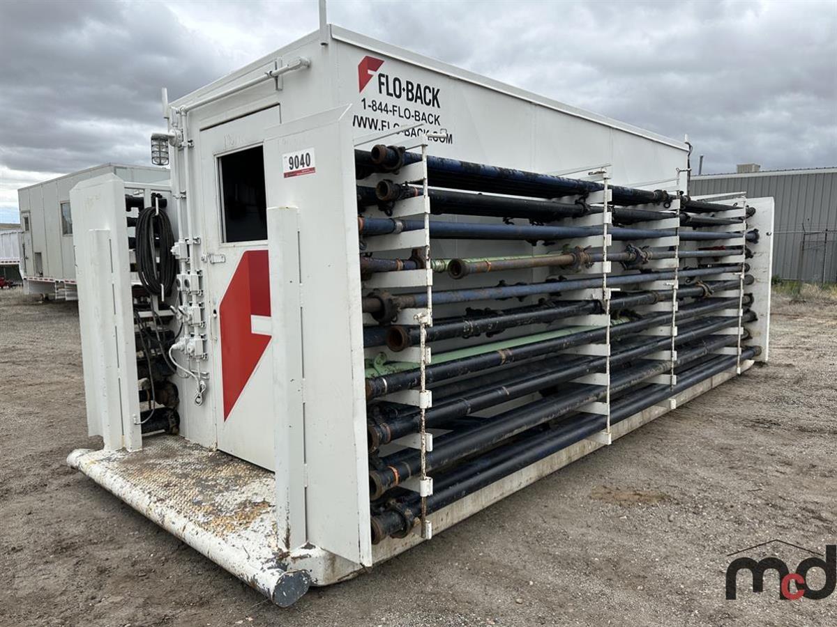Flo-Back 10x24 Skid Mounted Pipe Shack