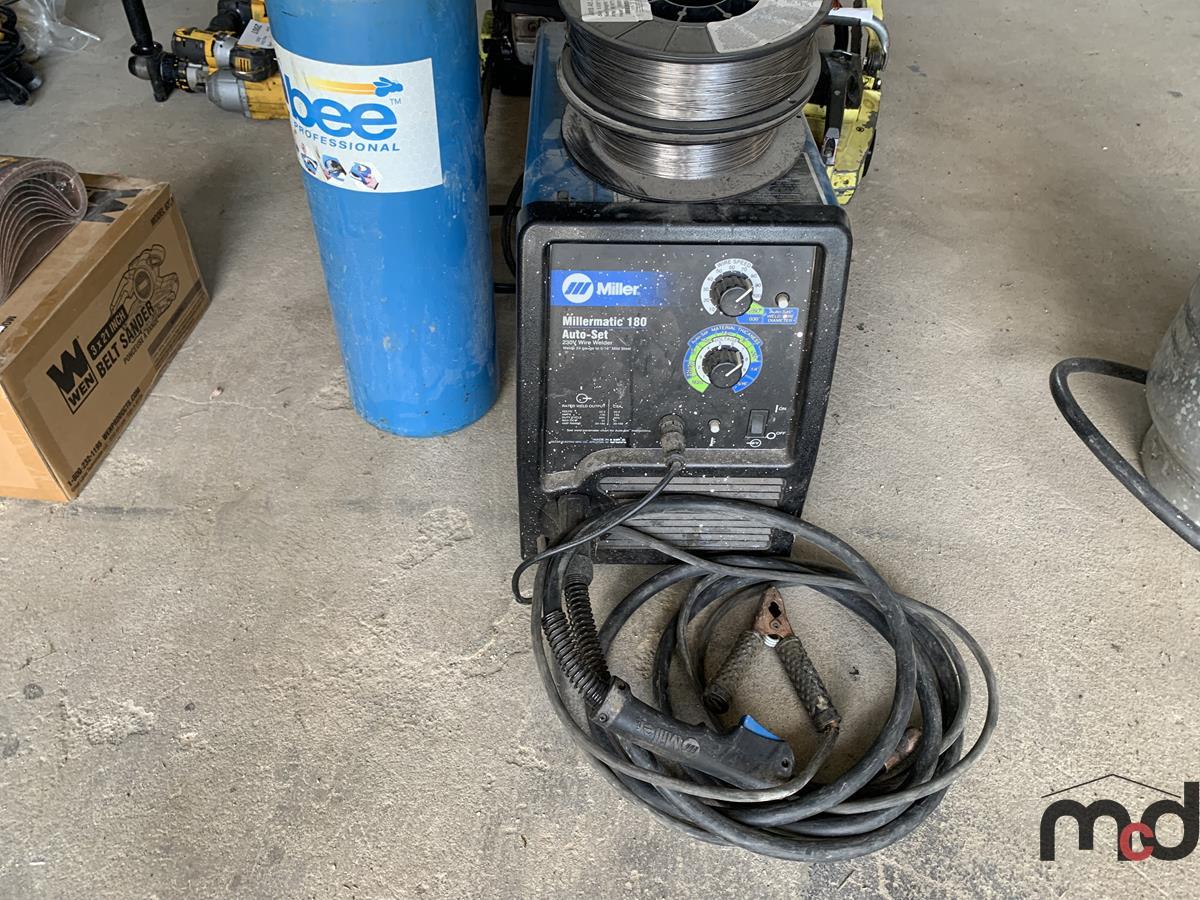 Miller Millermatic 180 Welder w/ Wire Spools and Tank