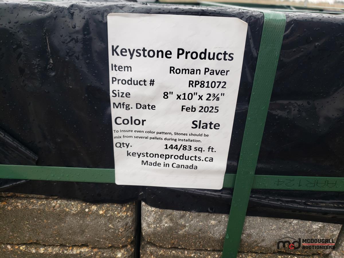Keystone Products Roman Paver (8" x 10" x 2 3/8") Slate Colored Patio ...