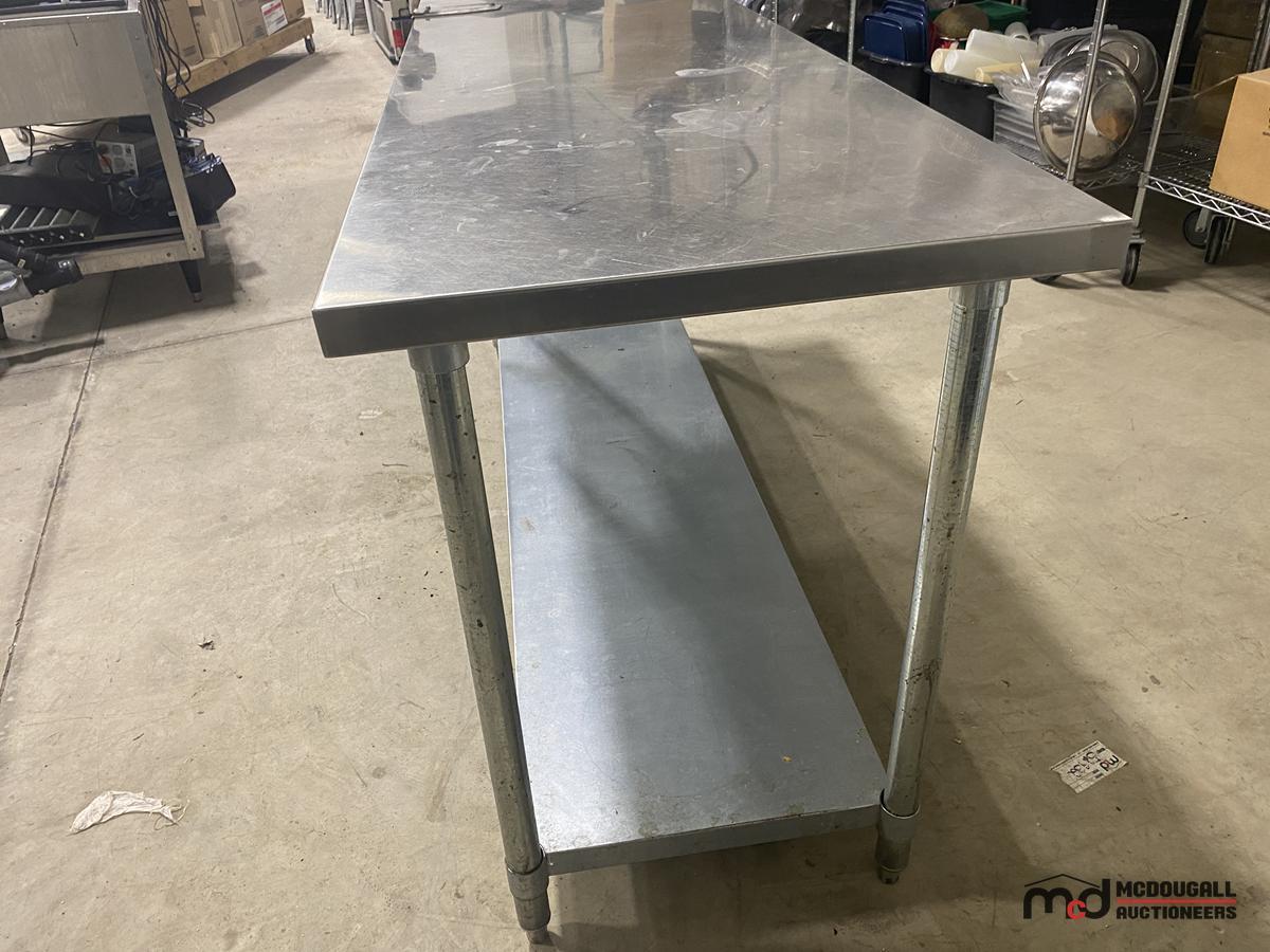 6' Stainless Steel Commercial Prep Table
