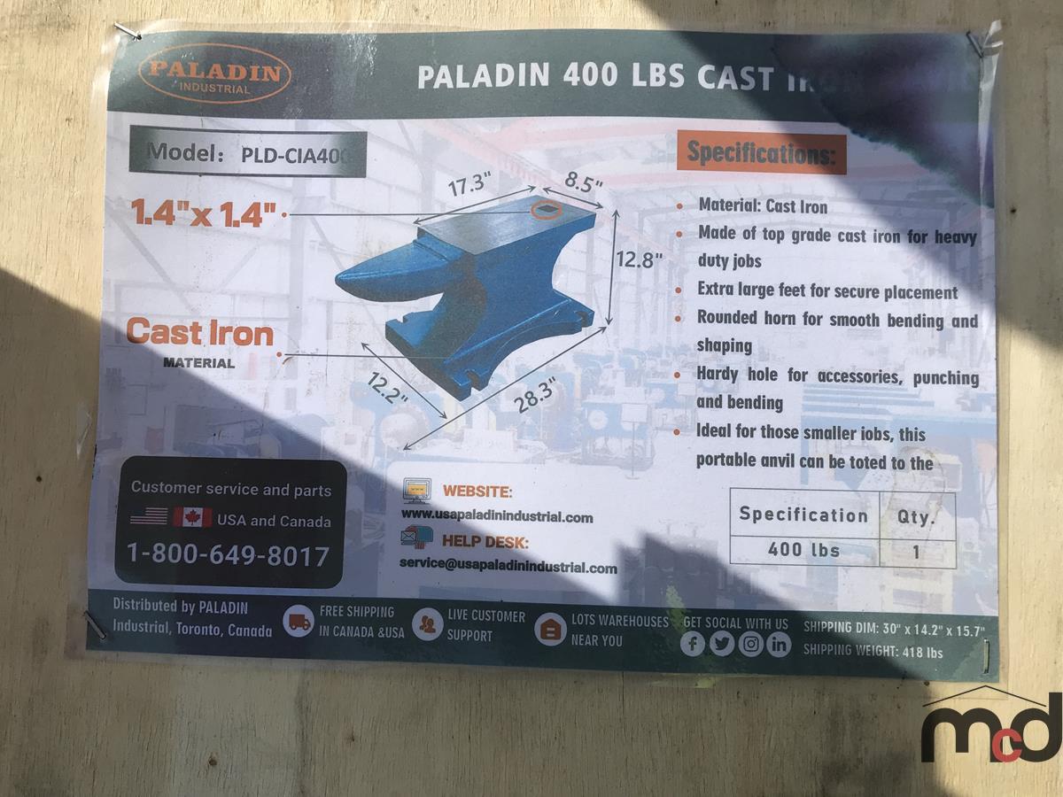 Paladin 400lbs Cast Iron Anvil