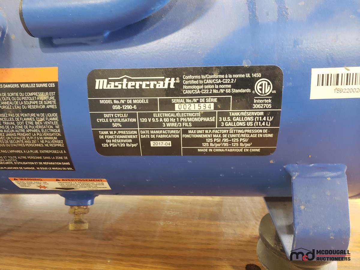 Mastercraft Air Compressor