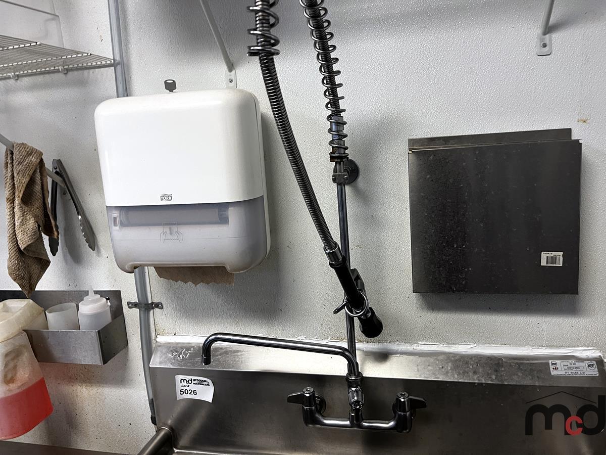 EFI Double Well Sink w/ Wash Wand