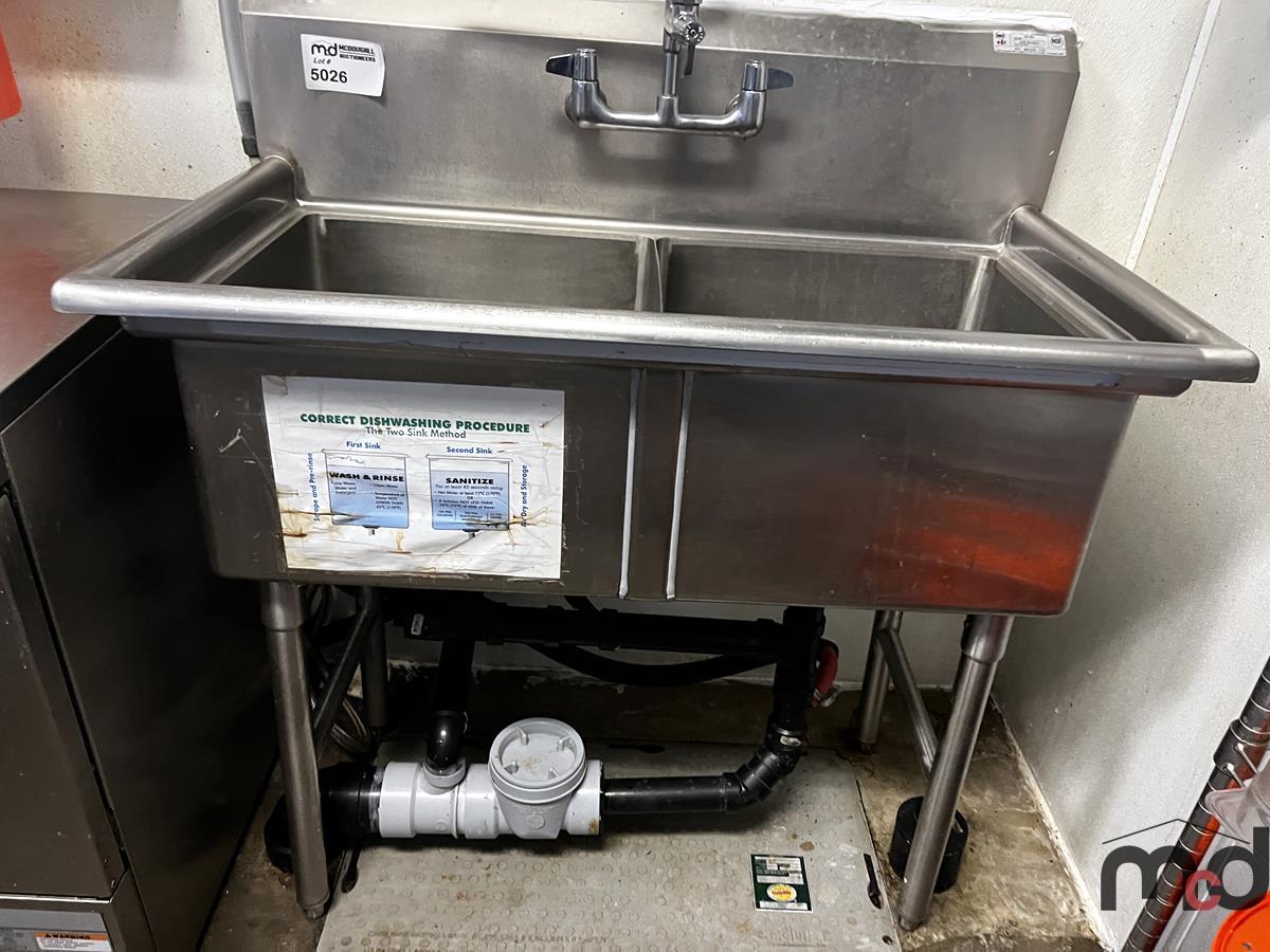 EFI Double Well Sink w/ Wash Wand