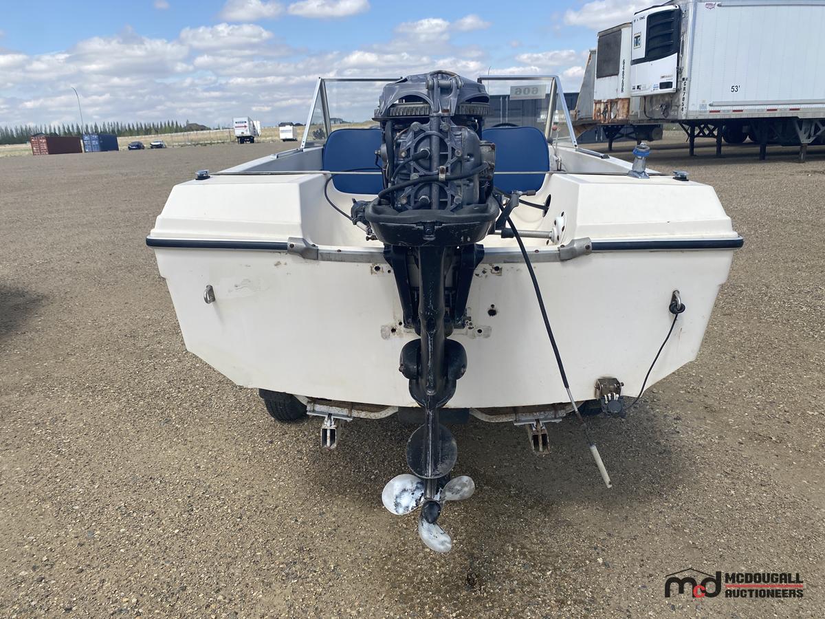 Vanguard Boat w/ Homebuilt Boat Trailer (Non-Runner)