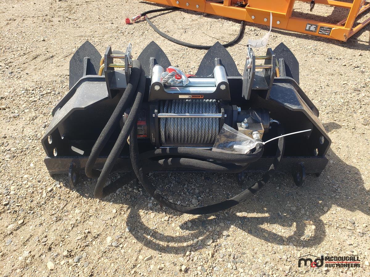 Landhonor DGB-14-84D Hydraulic Winch Skid Steer Attachment