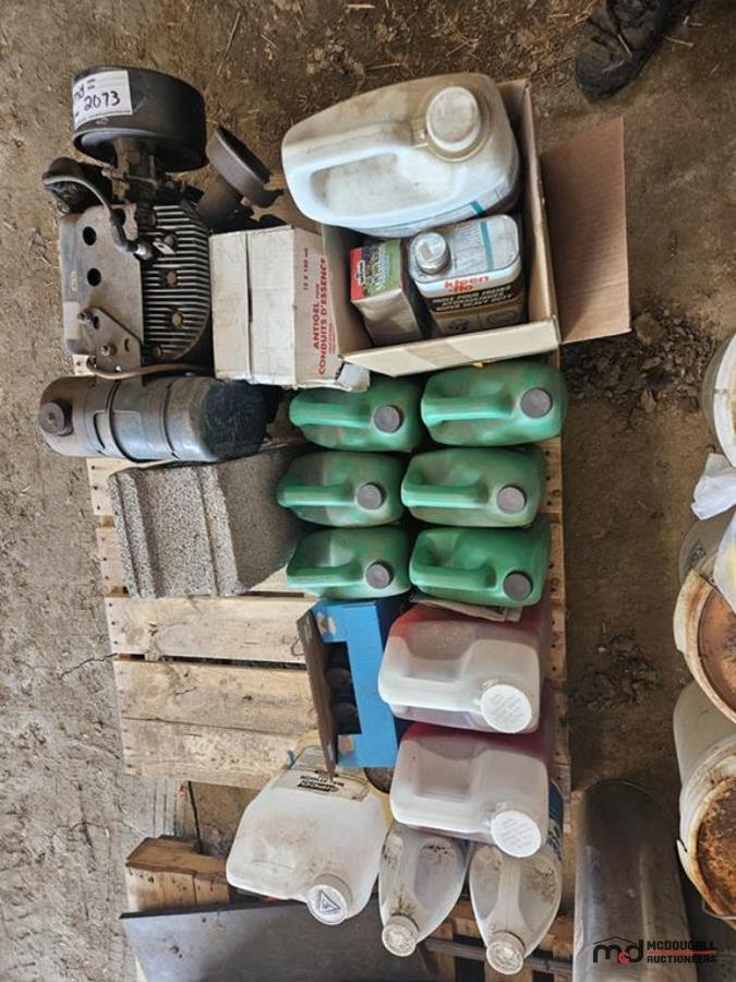 Pallet of Oil , Antifreeze, Motor and More