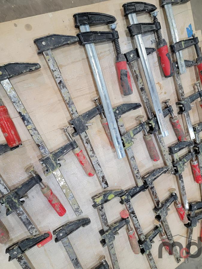 Large Assortment of Bar Clamps