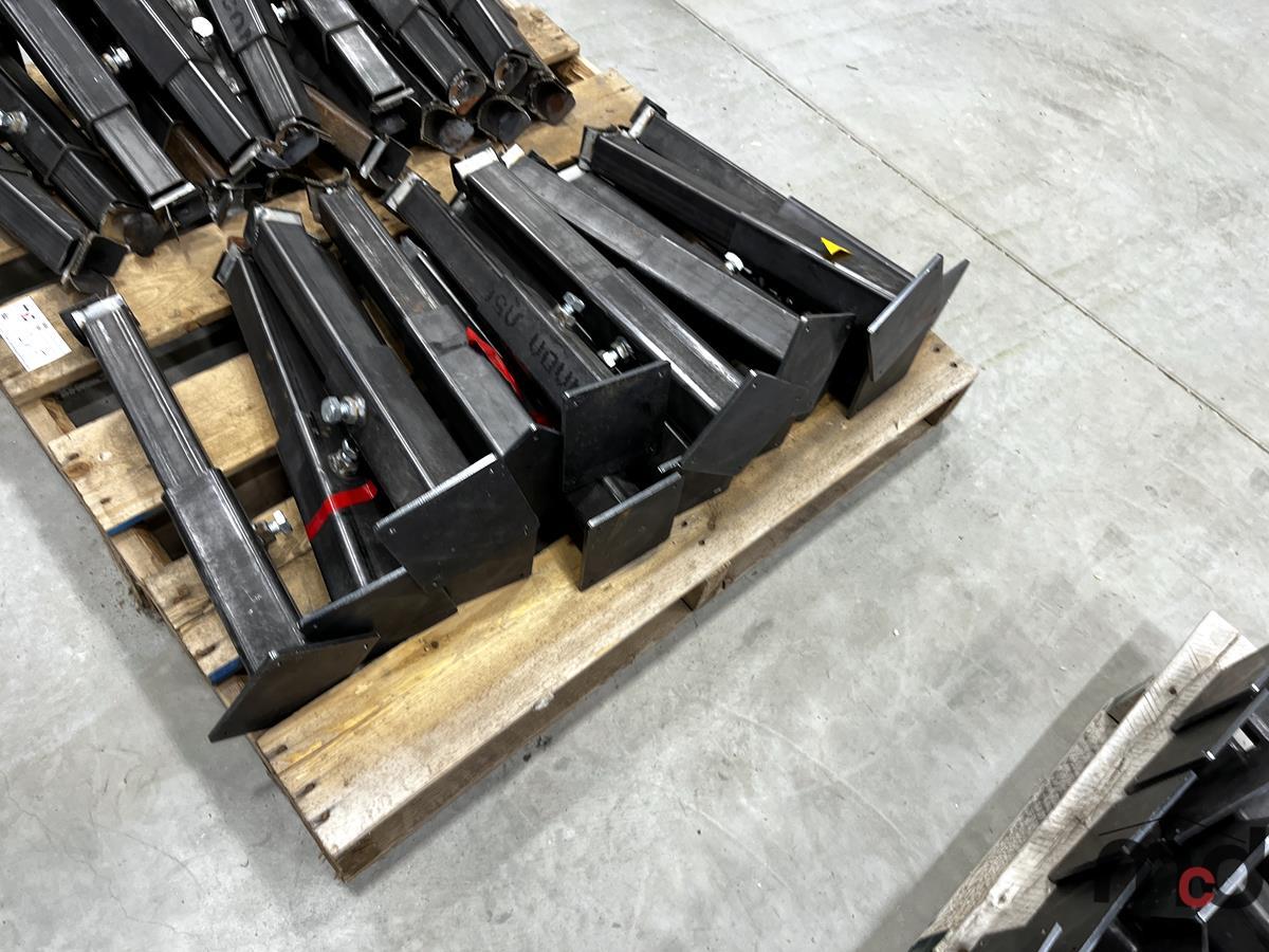Pallet of 2'' Seamless Trailer Hitch and Square Tubing