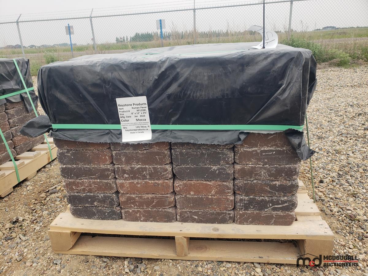 Keystone Products Roman Paver 8" x 12" x 2 3/8" Mocca Coloured Patio ...