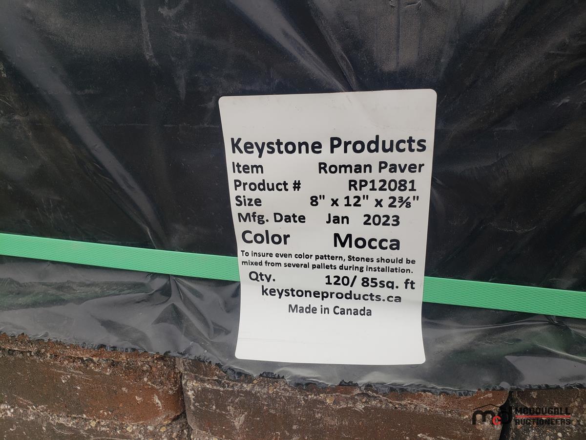 Keystone Products Roman Paver 8" x 12" x 2 3/8" Mocca Coloured Patio ...