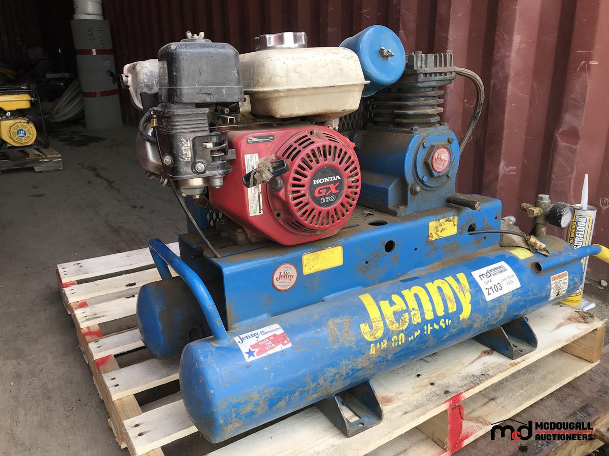Jenny Twin-Tank Gas Air Compressor