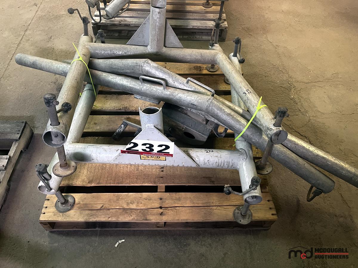 (2) Uni-Hoist Frames - (1) Winch