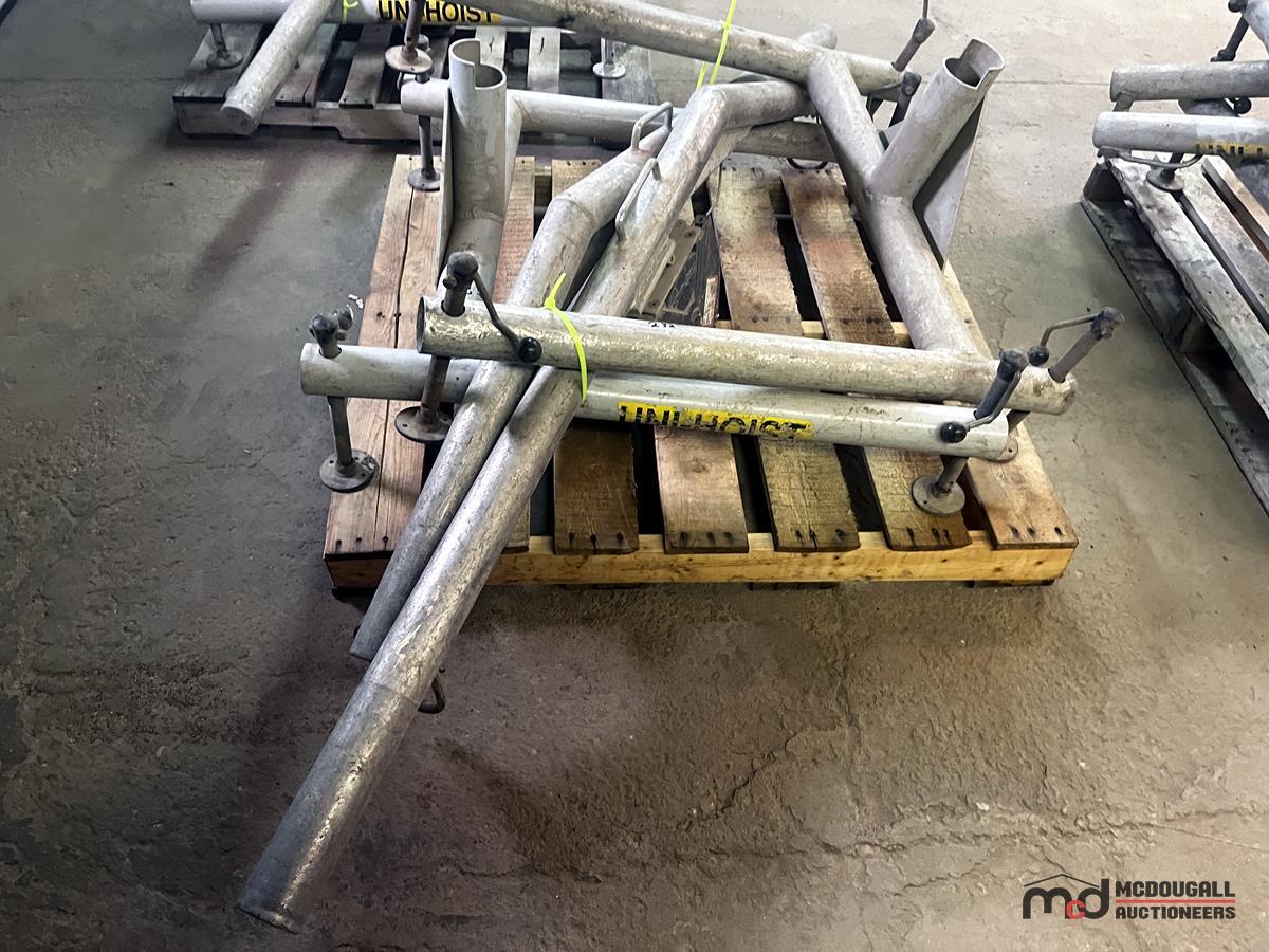 (2) Uni-Hoist Frames - (1) Winch
