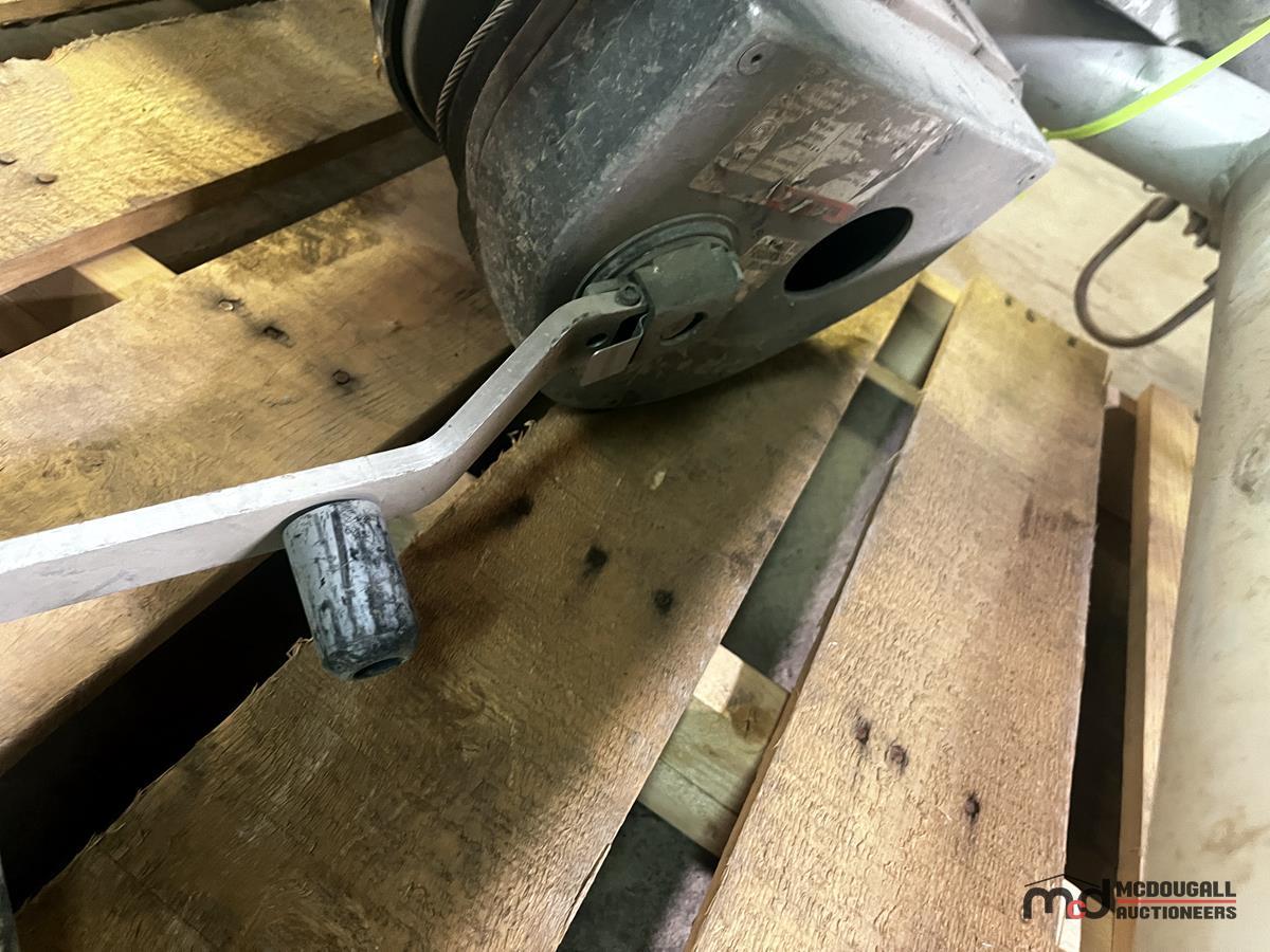 (2) Uni-Hoist Frames - (1) Winch