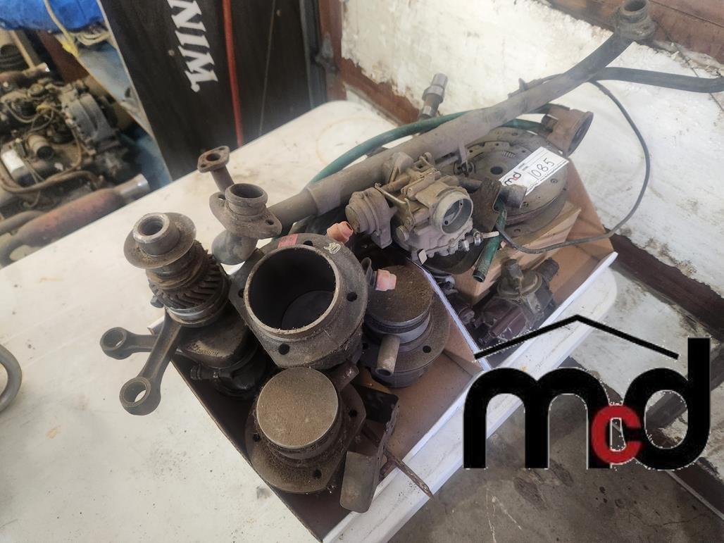 Volkswagen Engine Parts and Pistons in Boxes