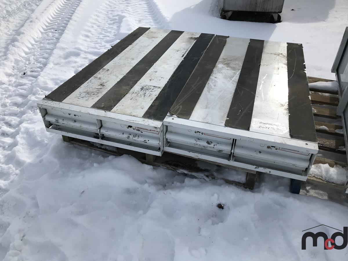 Pallet w/ (2) Weather Guard Truck Toolboxes (24''x48.5''x6.5'')