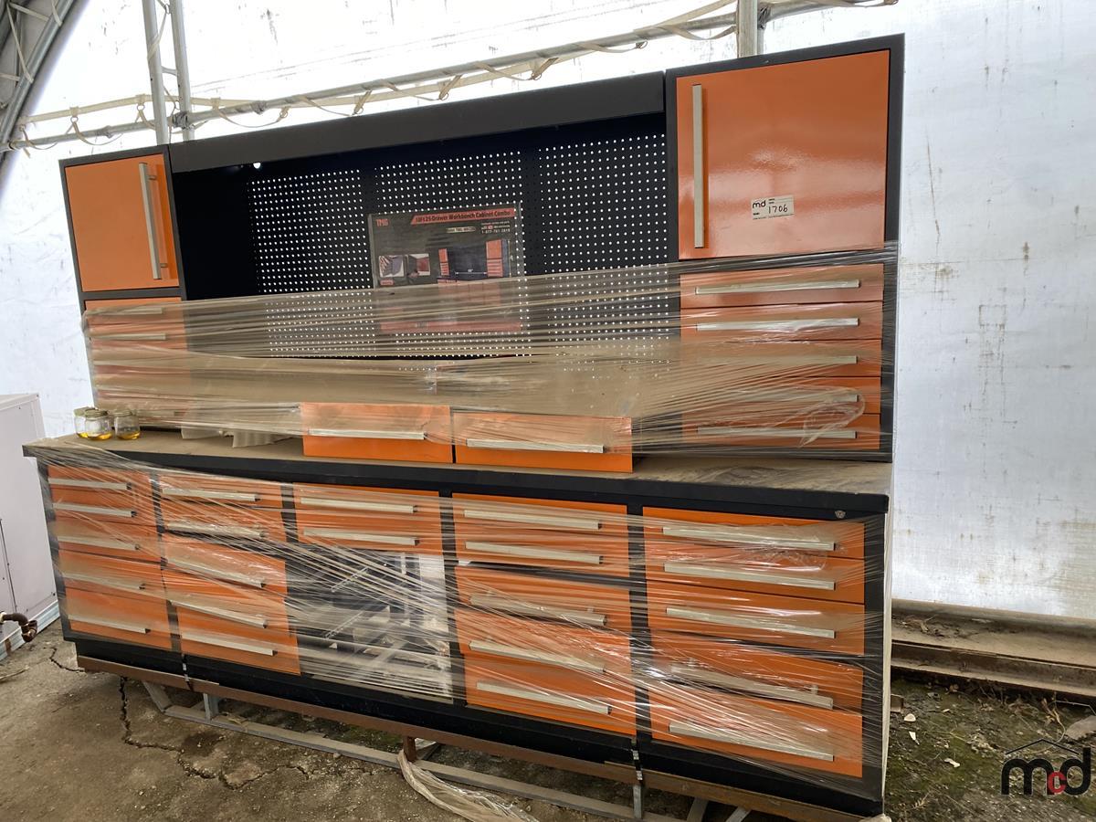 TMG 25-Drawer Work Bench Cabinet (27 1/2'' x 112 3/8'' x 87 3/8'' H)