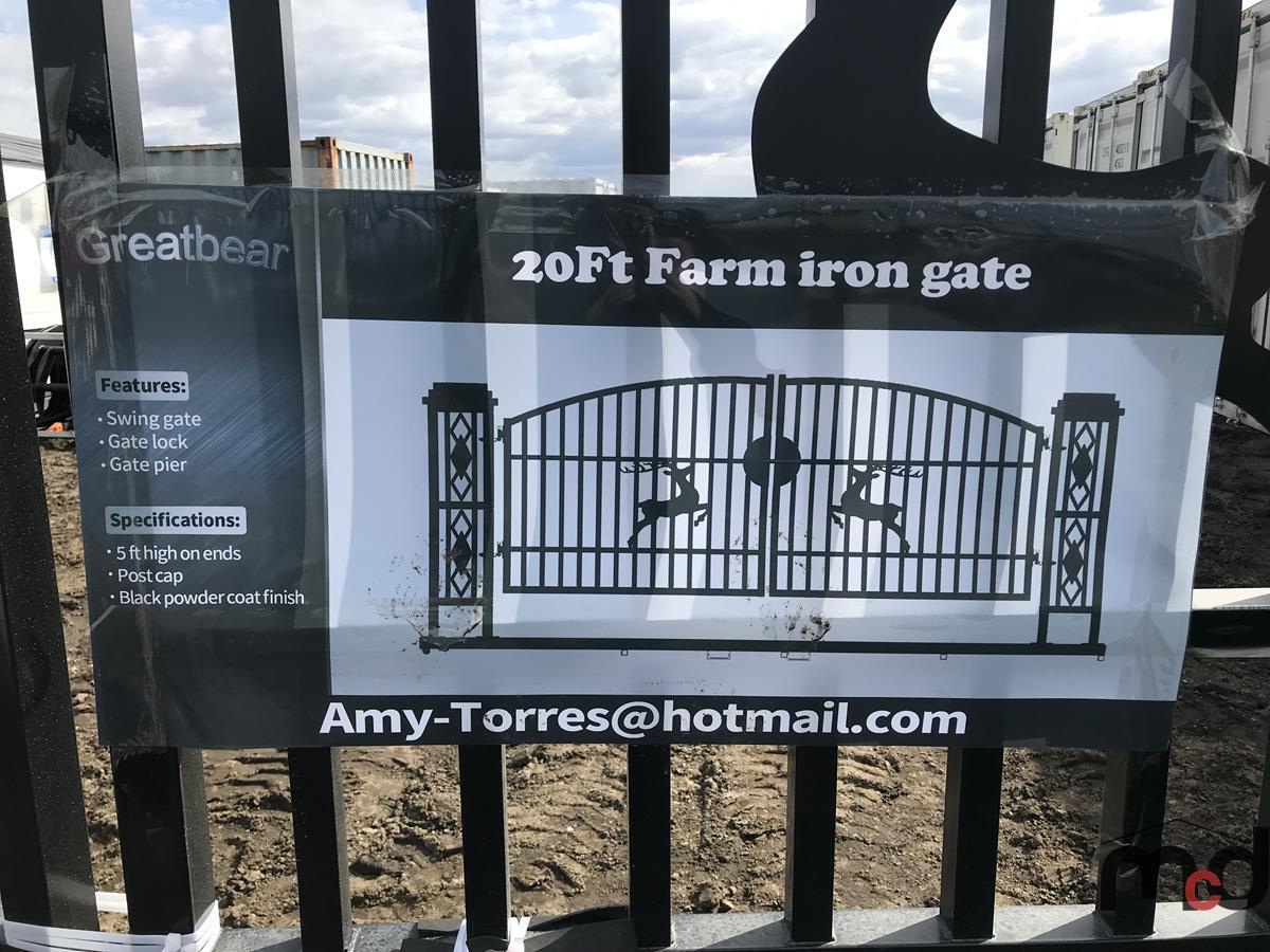Greatbear 20' Farm Iron Gate