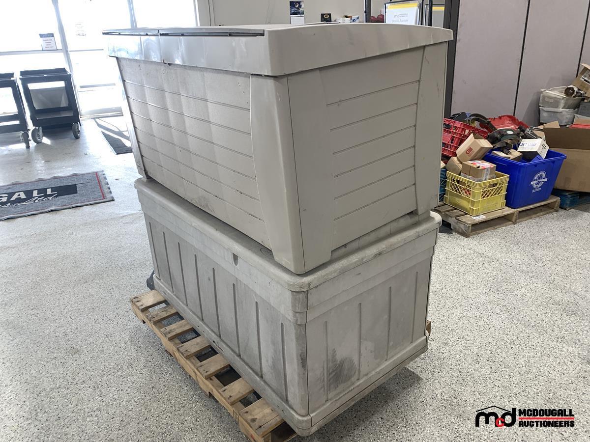 (2) Exterior Storage Bins