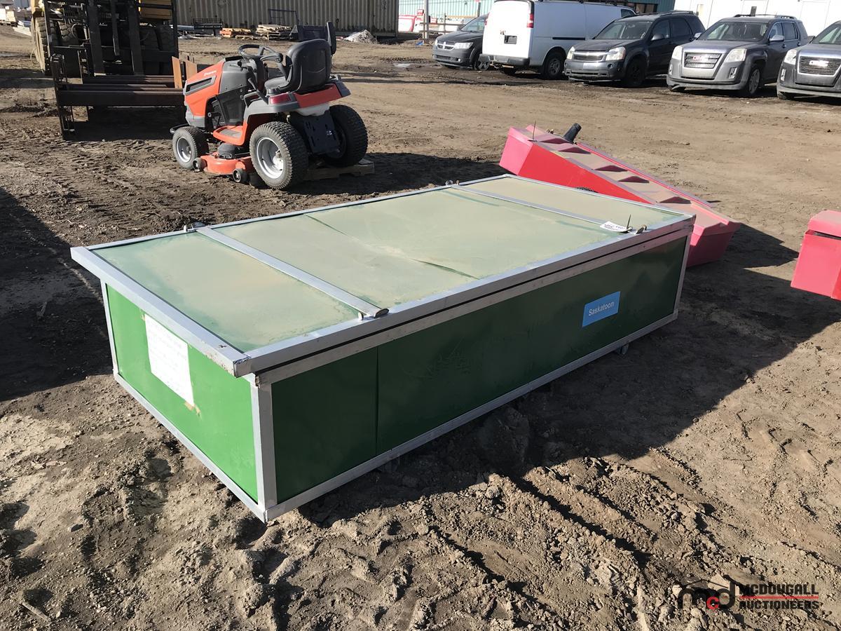 (2) Aluminum Frame Crates