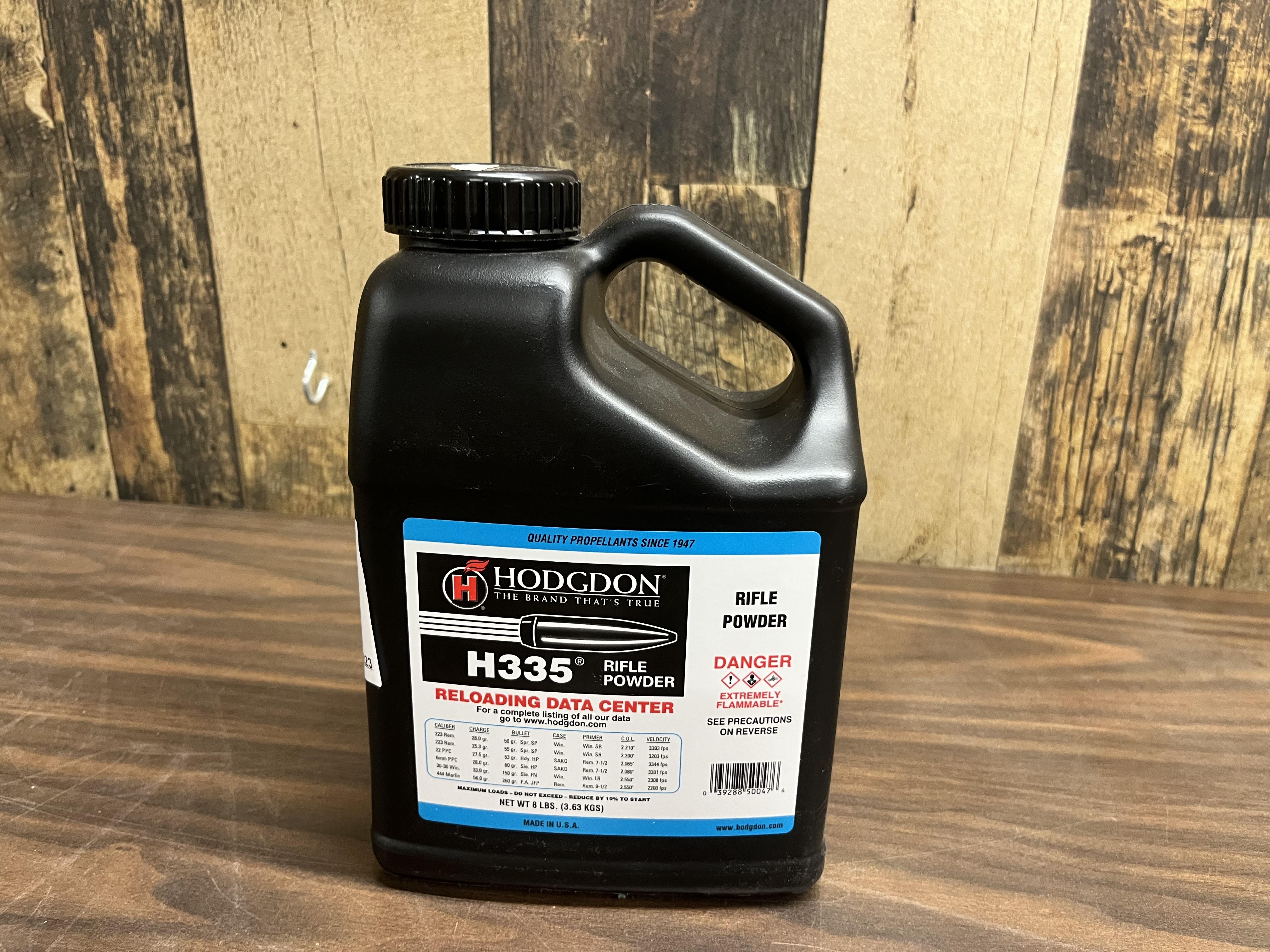 Unused Hodgdon 8lbs H335 Rifle Powder