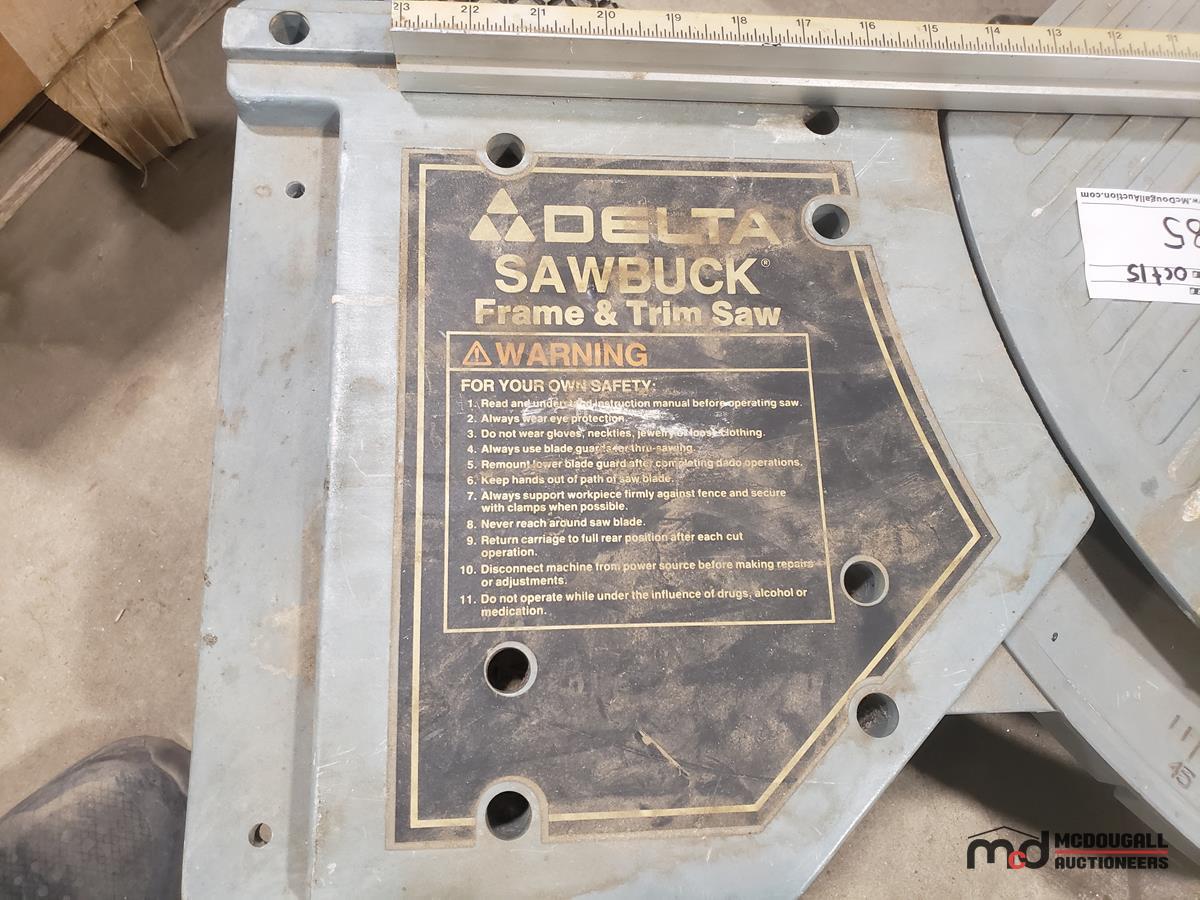 Delta Sawbuck Frame and Trim Saw
