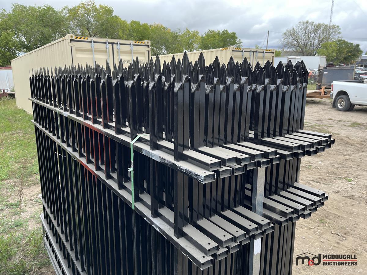 (22) Hurricane 10' Wrought Iron Site Fence Sections