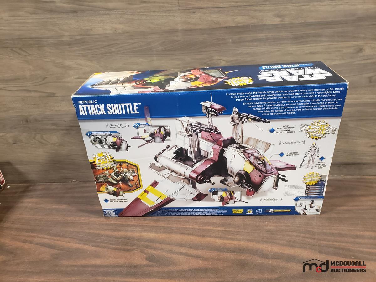 Star Wars Clone Wars Republic Attack Shuttle Toy Vehicle Set