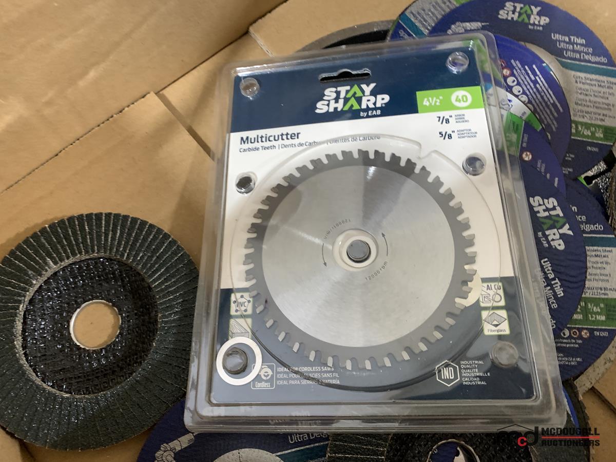 Various Cutting Blades, Grinder Discs and Oscillating Tool Blades