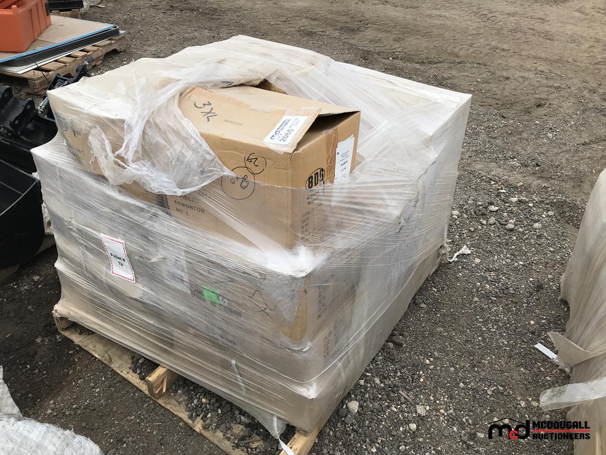 Pallet w/ Boxes of PVC/Polyester Rain Jackets