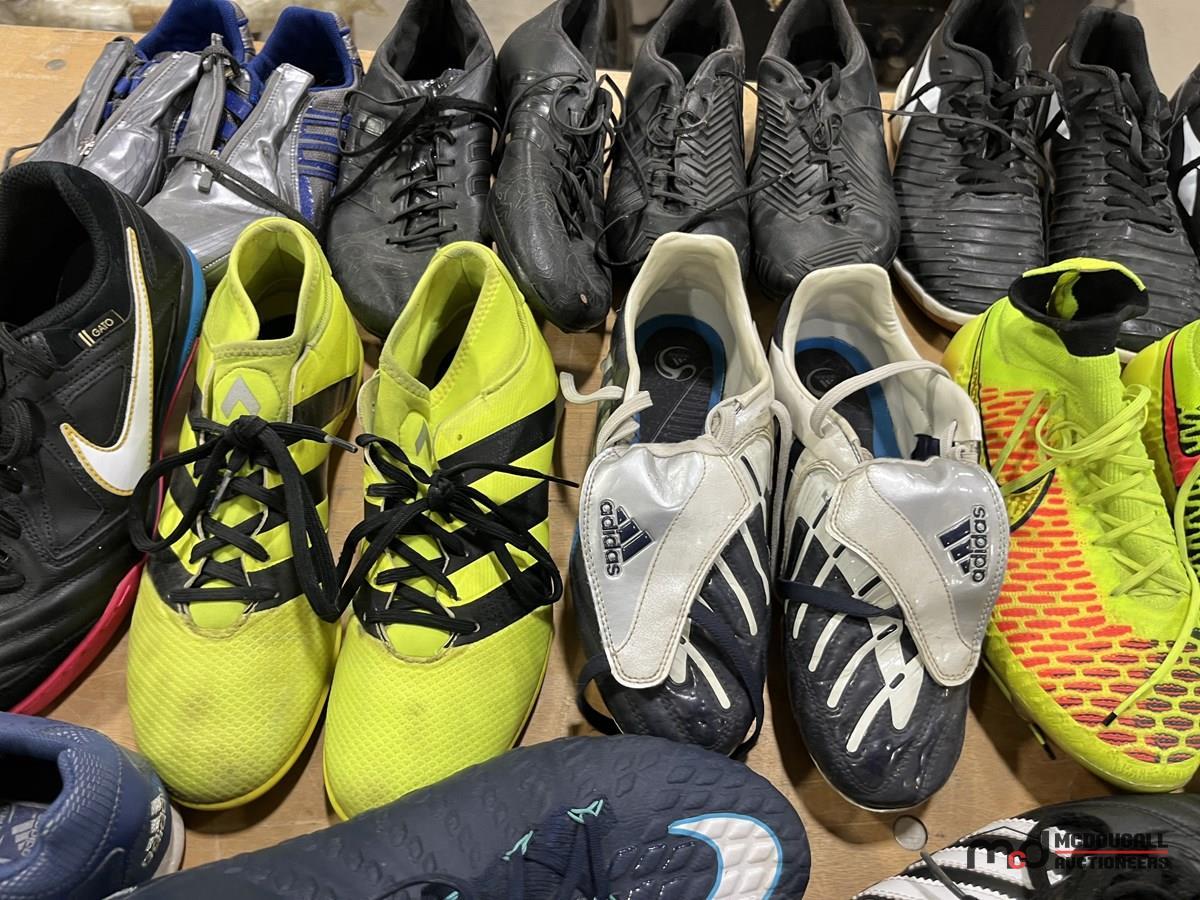 Assorted Sizes of Soccer Cleats