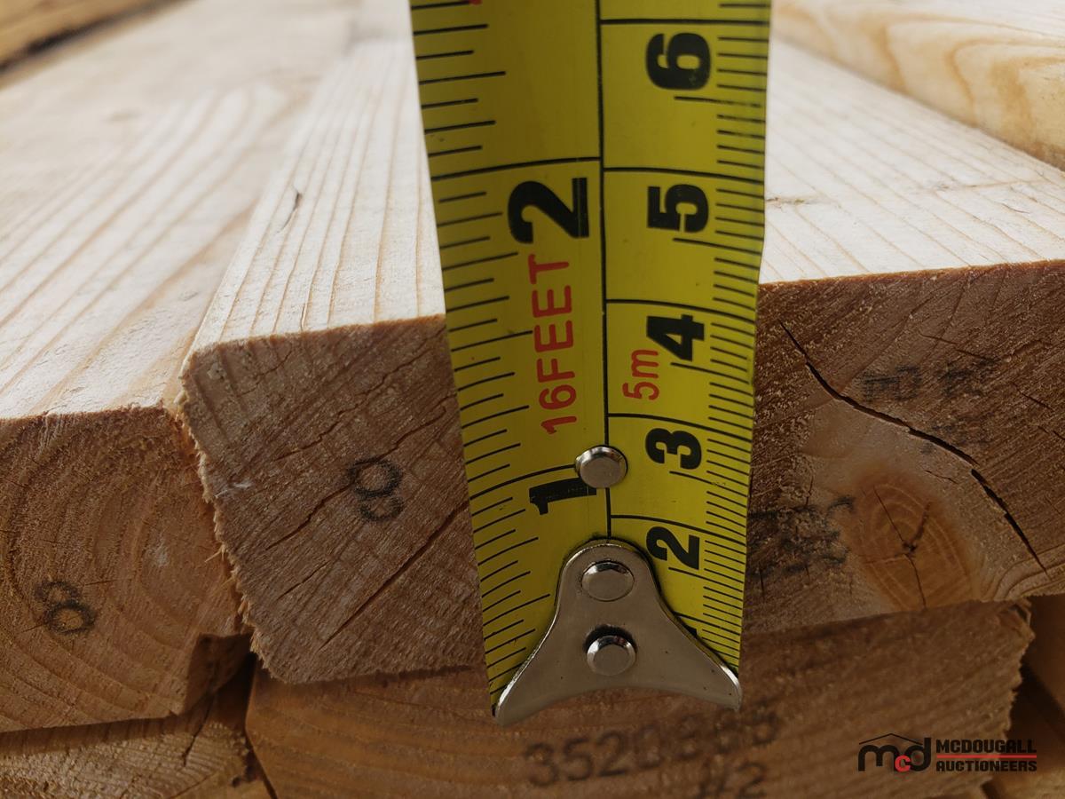 Bundle of Approx. 96" x 3 1/4" x 2" Culled Lumber (16 Total Pieces)