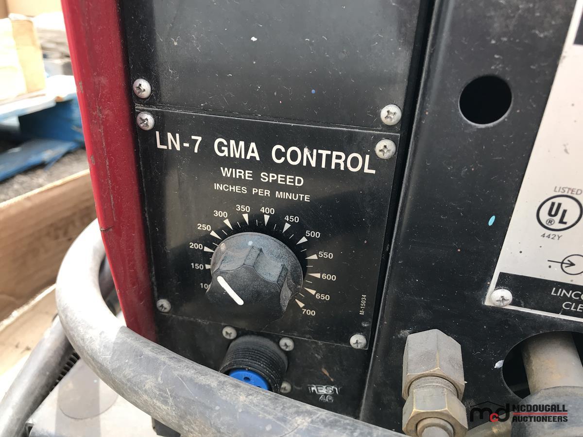 (1) LF-74 Lincoln Electric Wire Feeder and (1) LN-7 Lincoln Electric ...