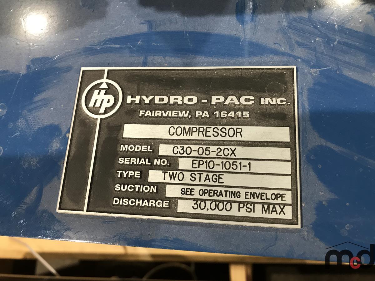 Hydro-Pac Helium Pressure Gas Compressor