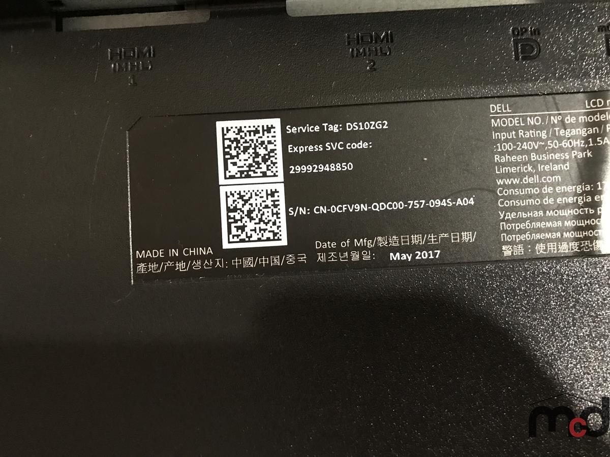 Dell LCD Computer Monitor (Scratch on Screen)