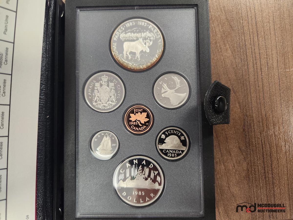 Royal Canadian Mint 1985, 86, 87 & 91 Proof Year Sets