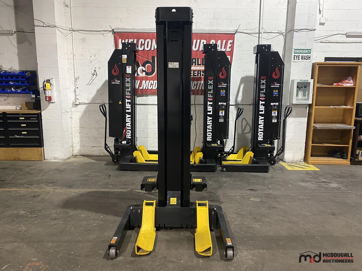 (4) 2022 Rotary Lift MCHM414U100 14,000lb Flex Max Mobile Column ...