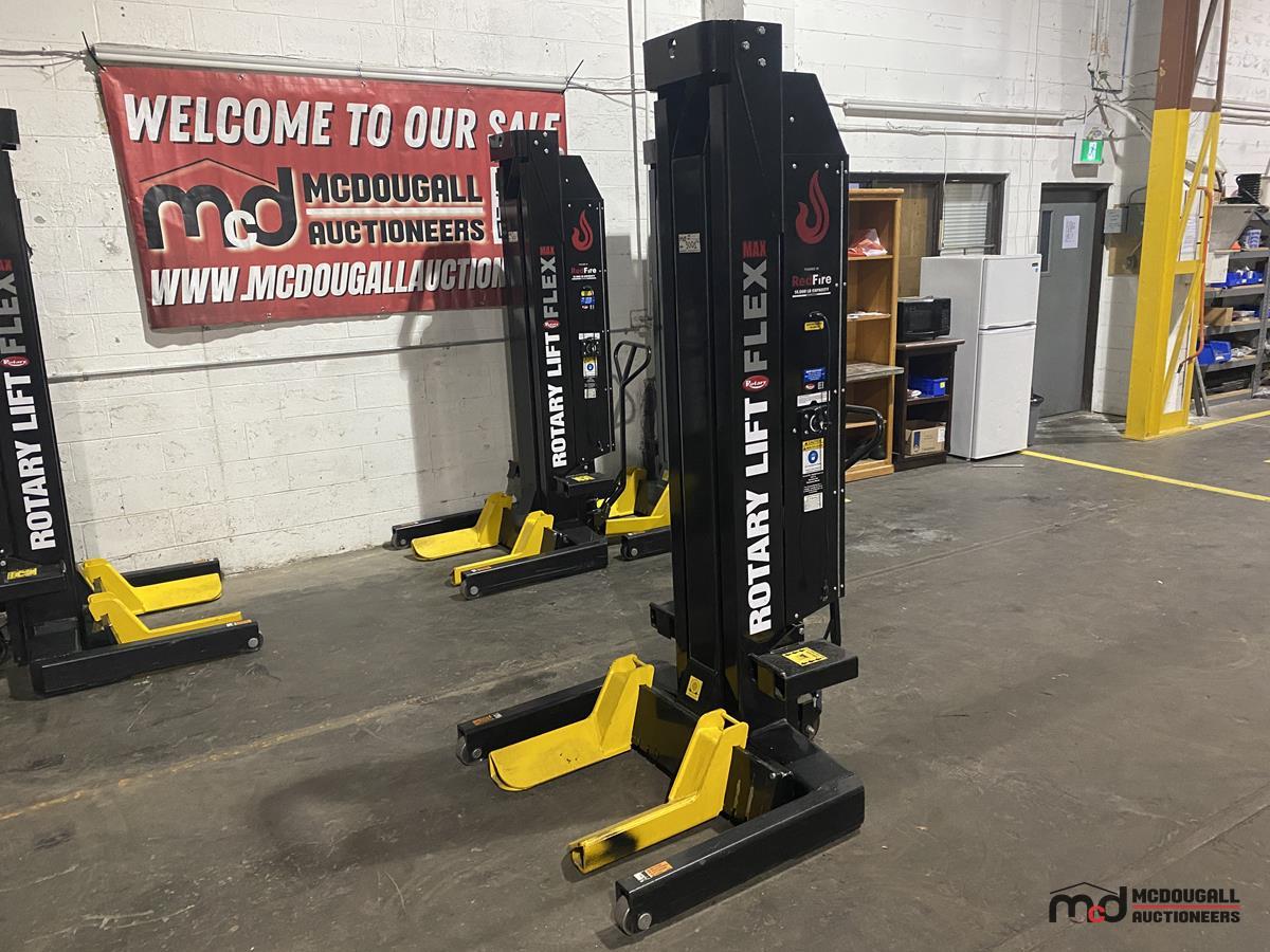 (4) 2022 Rotary Lift MCHM414U100 14,000lb Flex Max Mobile Column ...