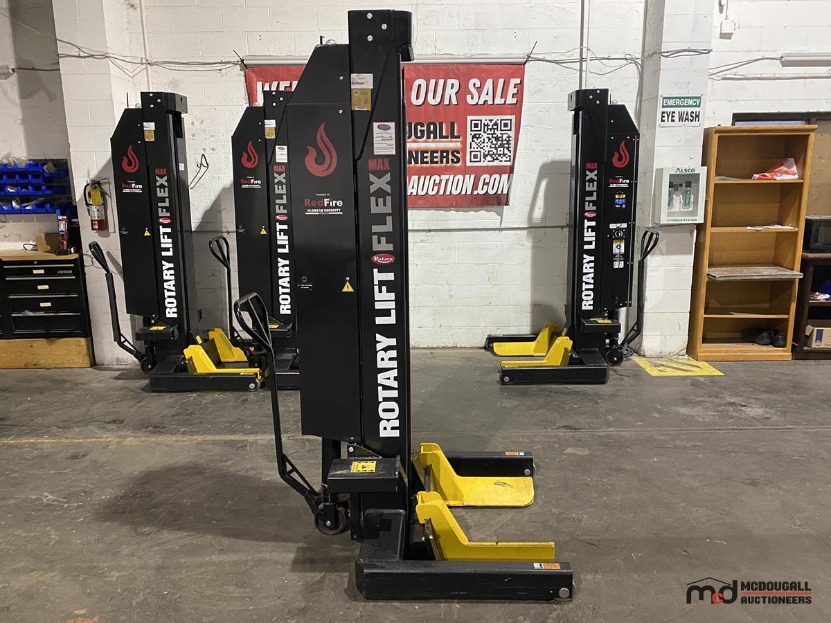 (4) 2022 Rotary Lift MCHM414U100 14,000lb Flex Max Mobile Column ...